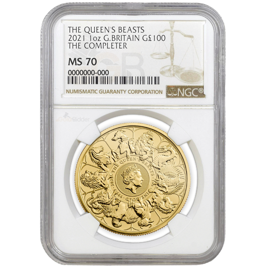 Queens Beast Gold Coin Collection | MS67+ 1oz Gold Coins – Britannia ...